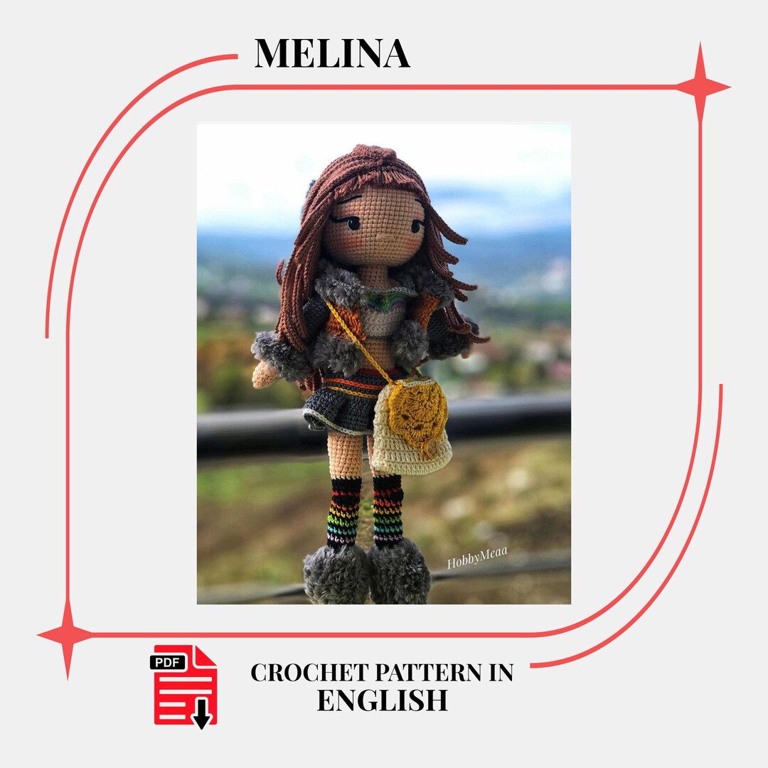 Melina Doll Crochet Pattern: Elegant Amigurumi - Etsy