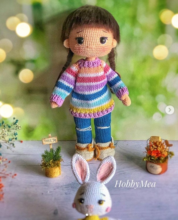 Crochet Pattern Doll İpek Doll Amigurmi Doll Mk - Etsy
