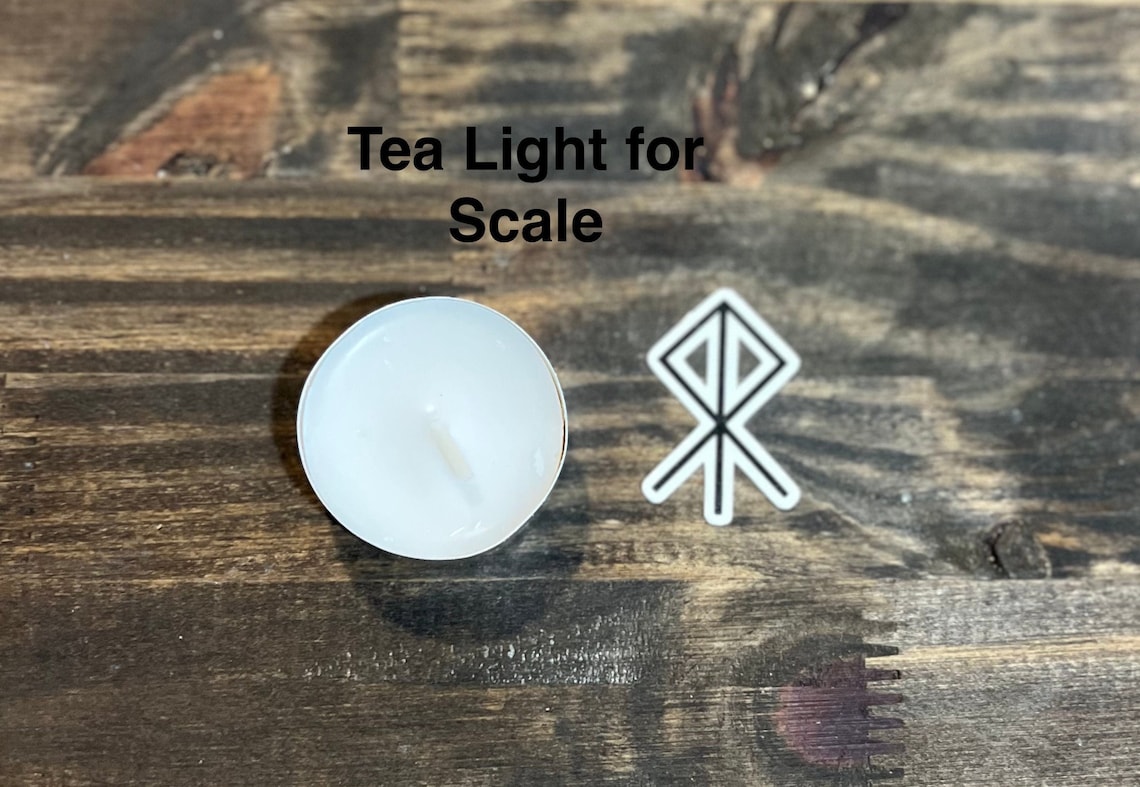 Bring Courage, Bind Rune, Temporary Tattoo, Othala + Isa, Elder Futhark ...