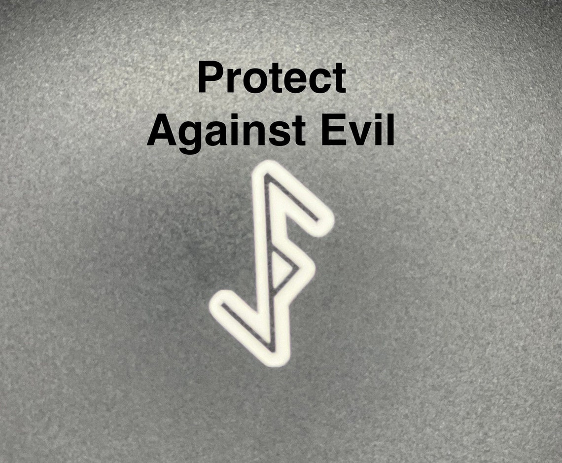 Protect Against Evil Bind Rune Temporary Tattoo: Thurisaz Eihwaz ...