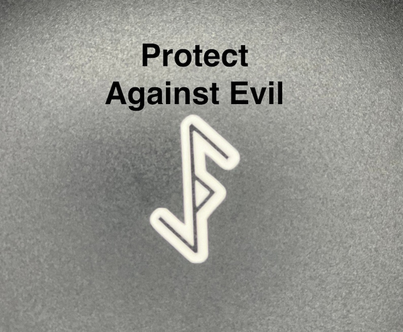 Protect Against Evil Bind Rune Temporary Tattoo: Thurisaz + Eihwaz ...