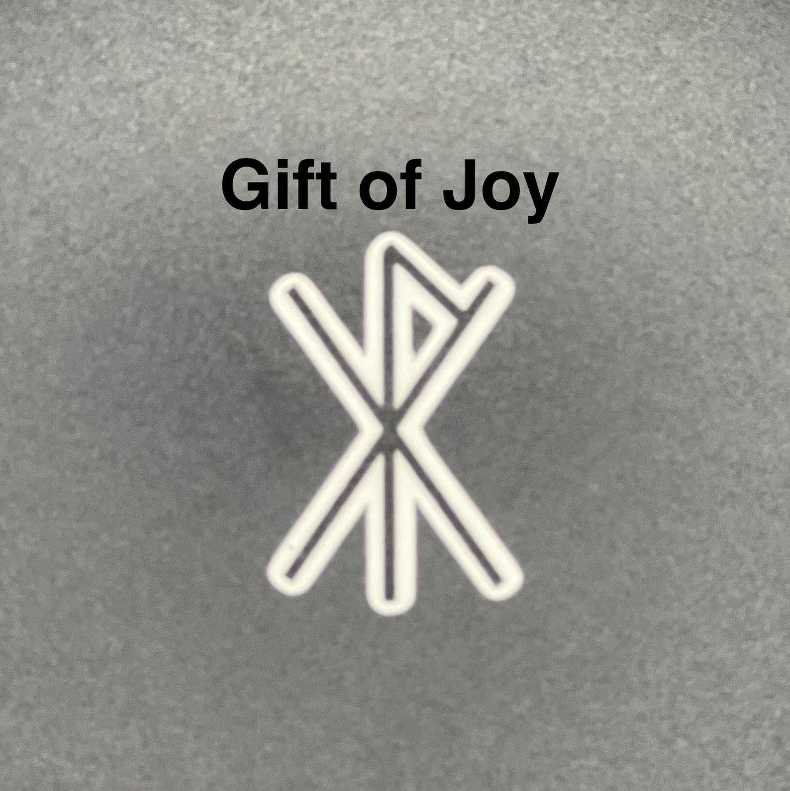 Gift of Joy Bind Rune, Temporary Tattoo, Gebo + Laguz, Elder Futhark ...