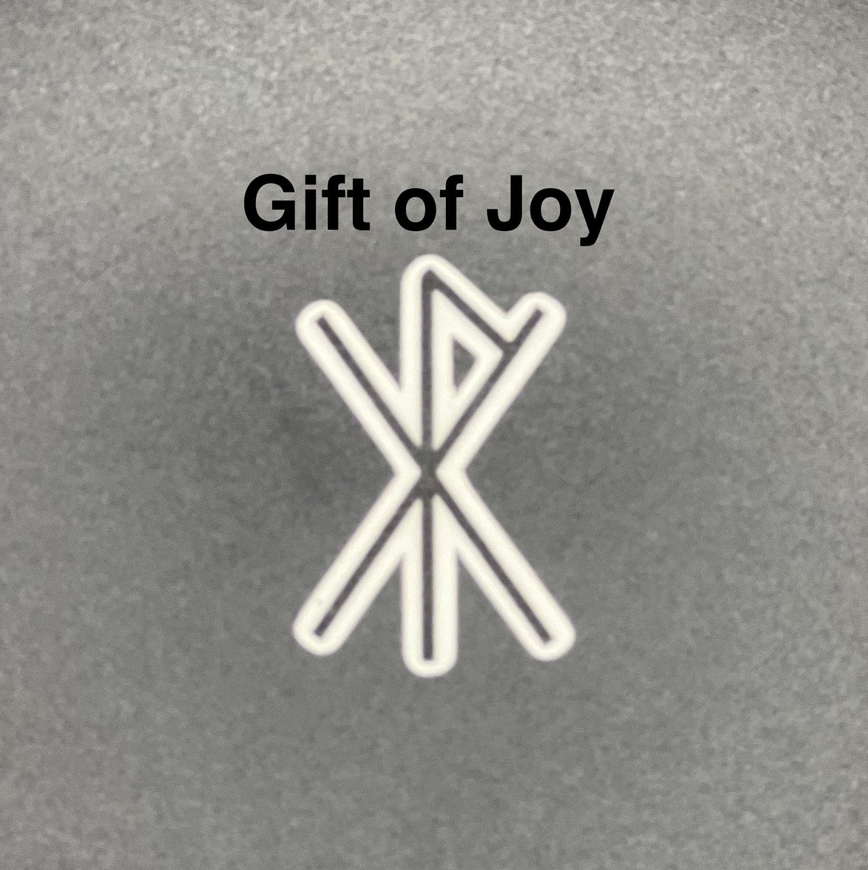 Gift of Joy Bind Rune, Temporary Tattoo, Gebo + Laguz, Elder Futhark ...