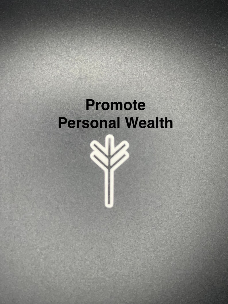 Promover el tatuaje temporal de la runa Bind de la riqueza personal ...