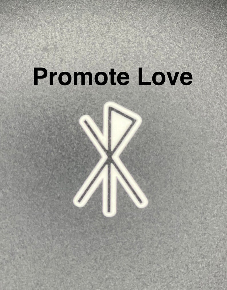 Promote Love Bind Rune Temporary Tattoo: Gebo + Wunjo, Love Tattoo ...