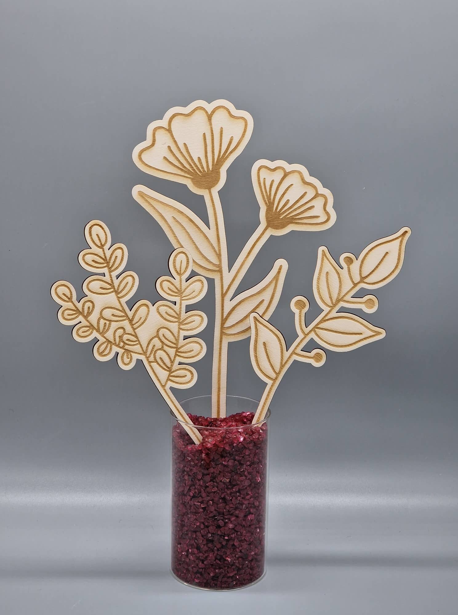 Flowers Laser SVG Bundle Laser File, Laser Cut, Bouquet of Flowers ...