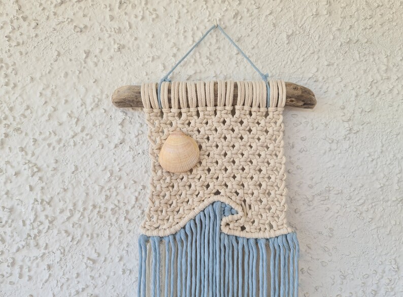 Wall Macrame Ocean Wave Boho Decor Driftwood Ocean Wall Art - Etsy