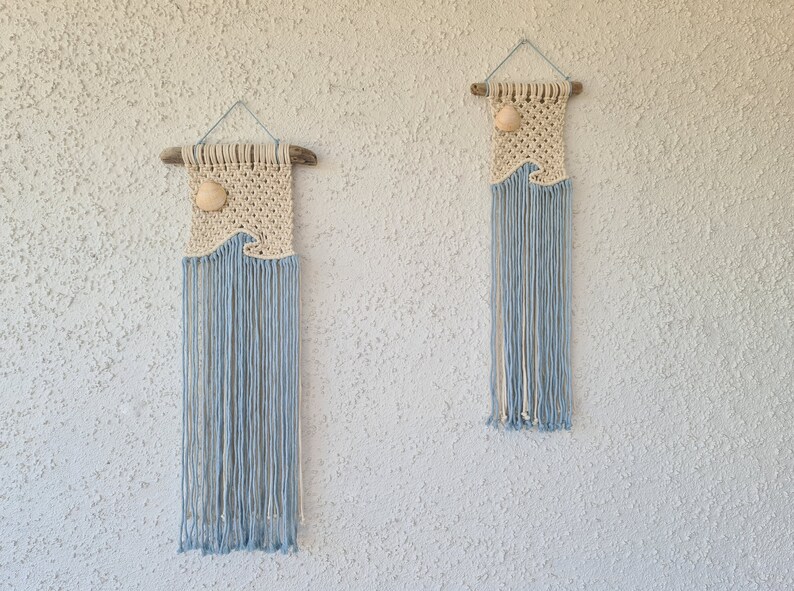 Wall Macrame Ocean Wave Boho Decor Driftwood Ocean Wall Art - Etsy