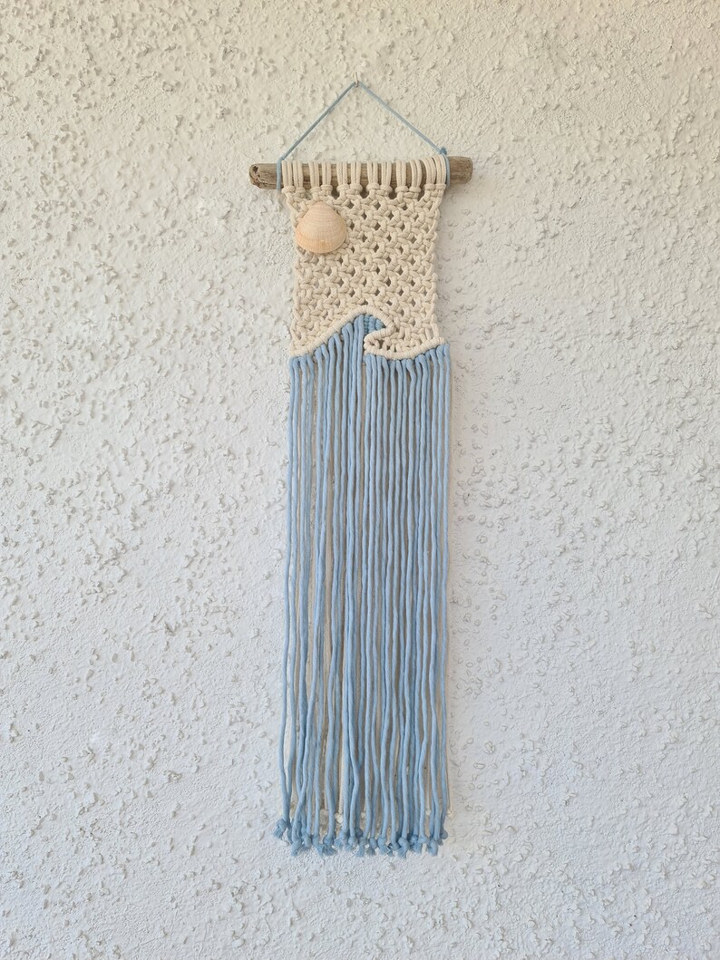 Wall Macrame Ocean Wave Boho Decor Driftwood Ocean Wall Art - Etsy