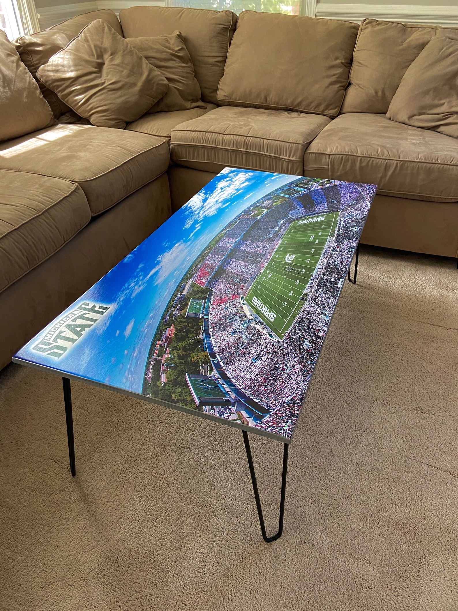 Custom Man Cave Sports Themed Coffee Table/decor for Man Cave - Etsy