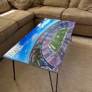 Custom Sports Coffee Table: Birch Wood Man Cave Decor - Etsy