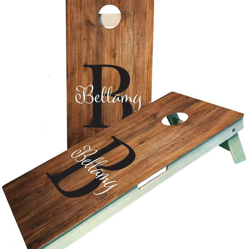 Monogram Cornhole - Etsy