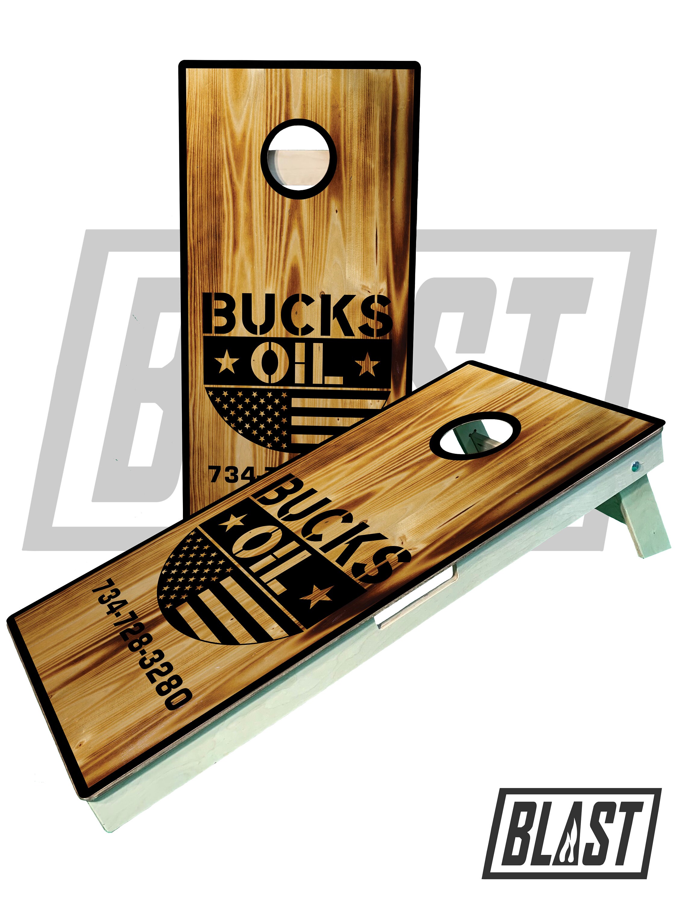 Custom Company Logo or Business Cornhole Set - Etsy