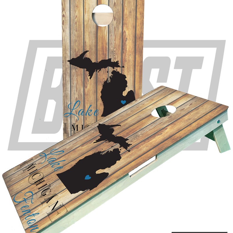 Michigan State Cornhole - Etsy