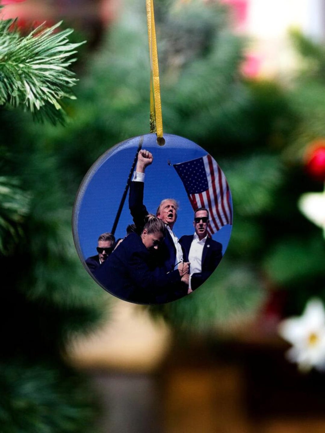 Donald Trump Wood Ornament: MAGA Christmas Tree Decoration (5.3") - Etsy