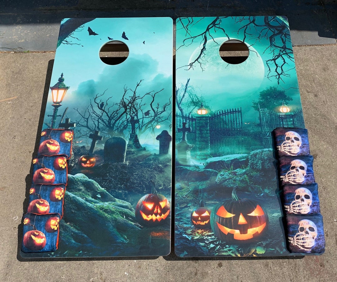 Halloween Cornhole Boards - Etsy