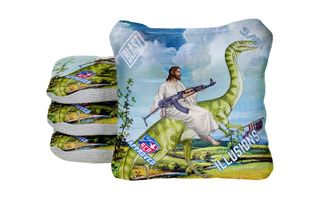 Jesus on Dino W/ AK Illusions (3/8) - ACO Pro Bag. - Etsy