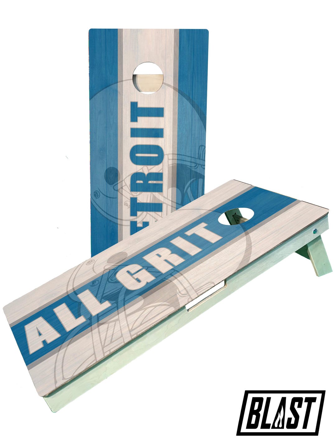 Detroit Football Cornhole Board Set: ACL Regulation, Motor City Design ...