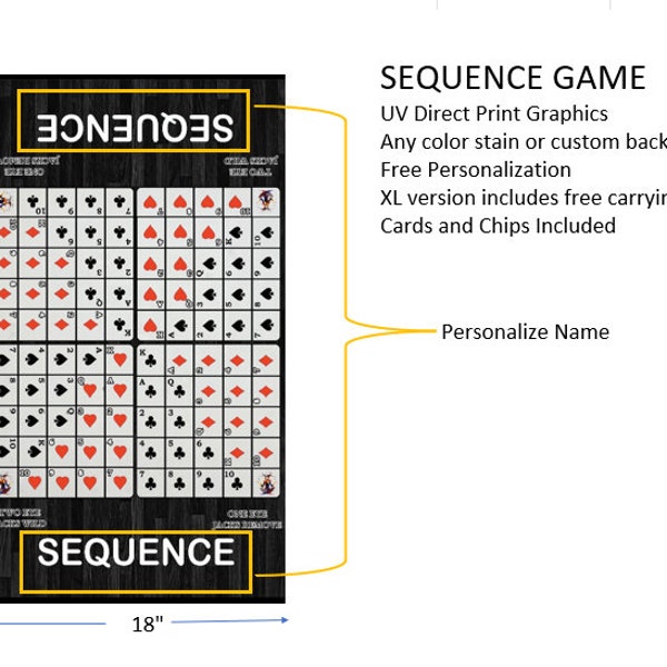 Sequence Game Board - Etsy