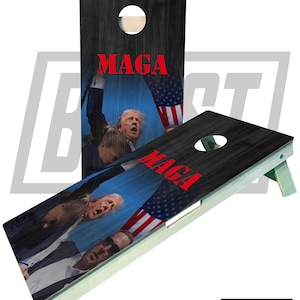 Trump MAGA Cornhole Boards - Etsy