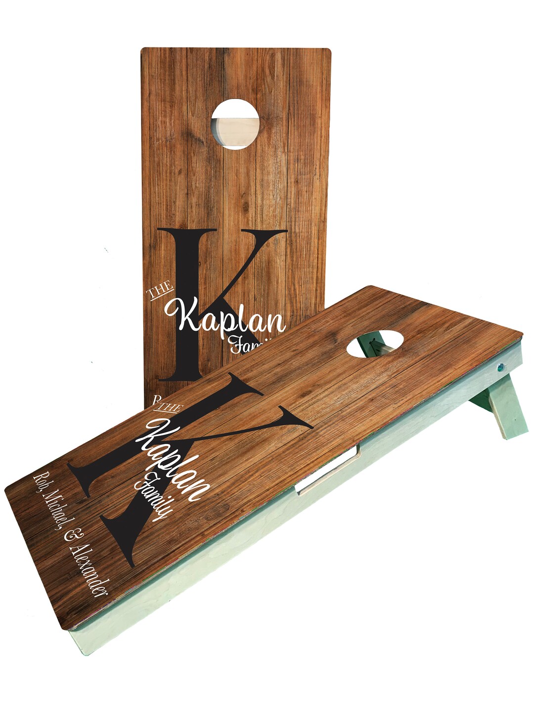 Custom Family Name Cornhole Boards: Tournament Grade, Baltic Birch - Etsy