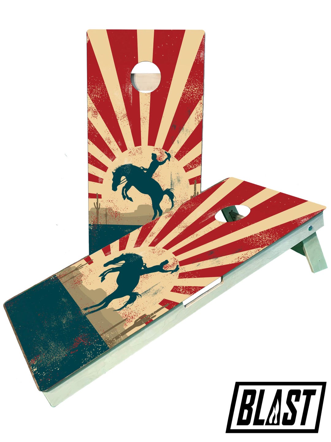 Western Cowboy Cornhole Boards - Etsy