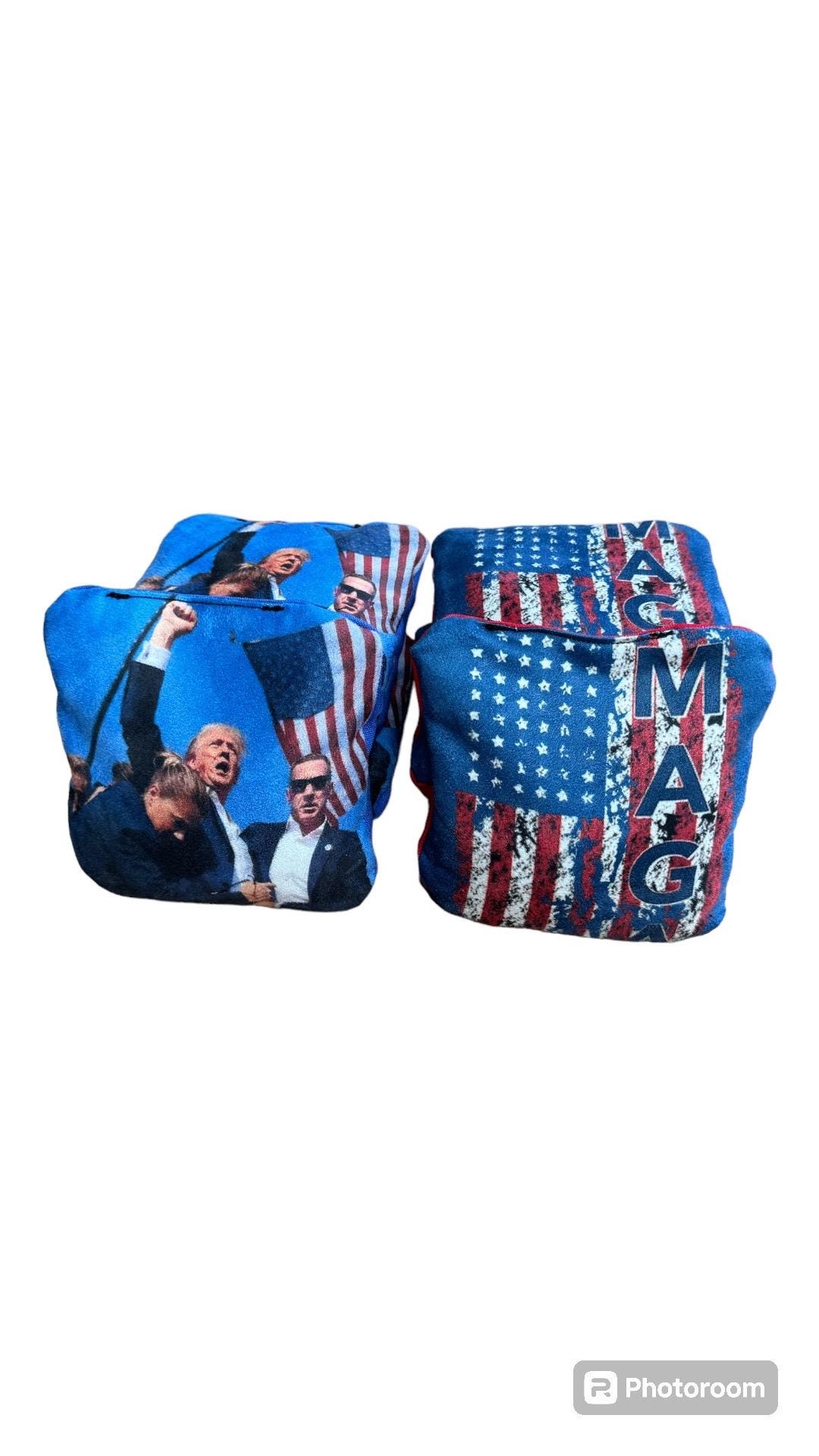 Trump MAGA Cornhole Bags: Resin Filled Slick & Stick Set - Etsy