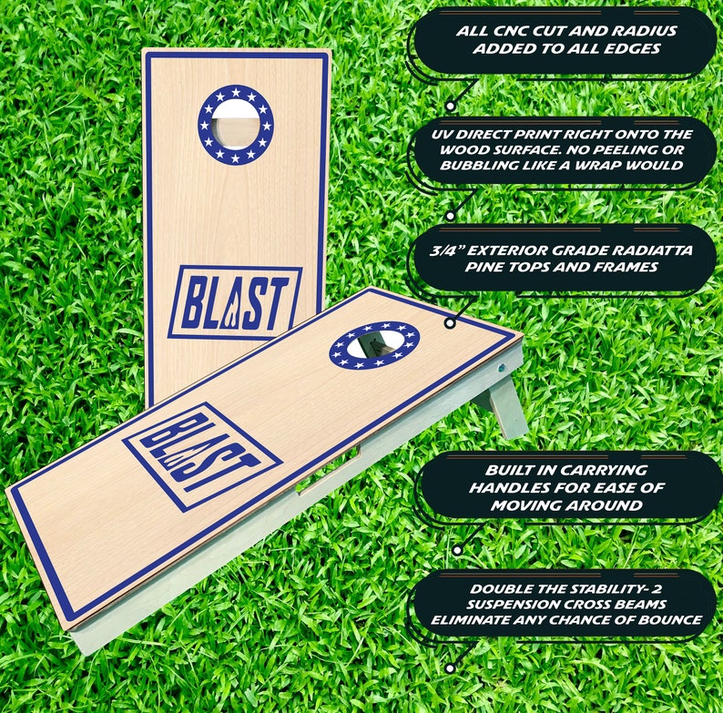 Custom Company Logo or Business Cornhole Set - Etsy