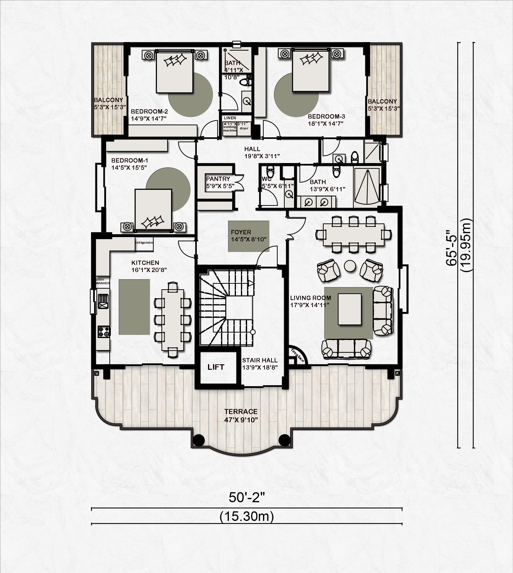 Modern 7 Bedroom House Plan | Two Story Luxury Home Design | Large ...