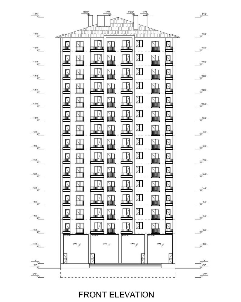 18-story Apartment Plan: 96 Flats, Modern Residence (PDF Files) - Etsy