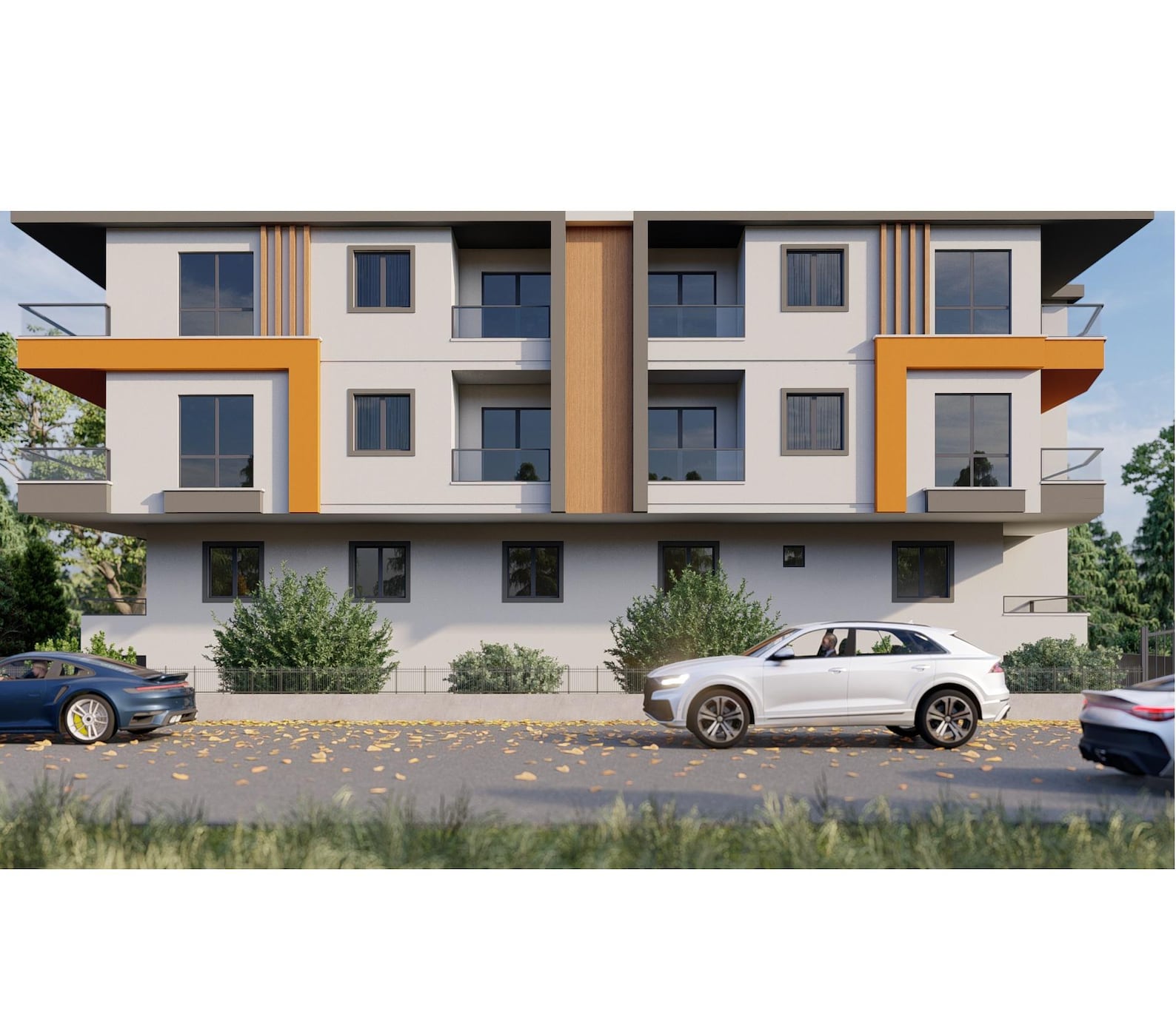 Apartment Complex Plan | Contemporary Residential Building | Modern ...