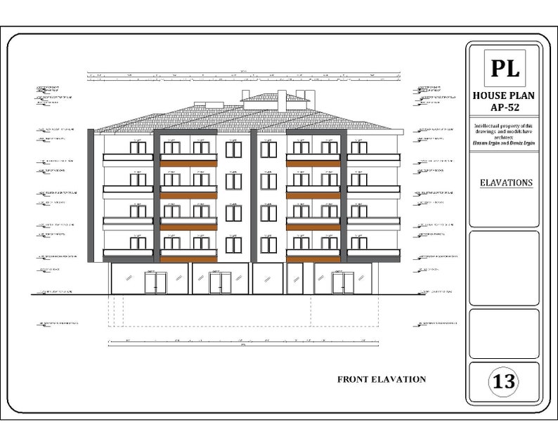 Apartment Plan Modern House Plan Residence Plan Free CAD - Etsy Apartment Plan Modern House Plan Residence Plan Free CAD - Etsy