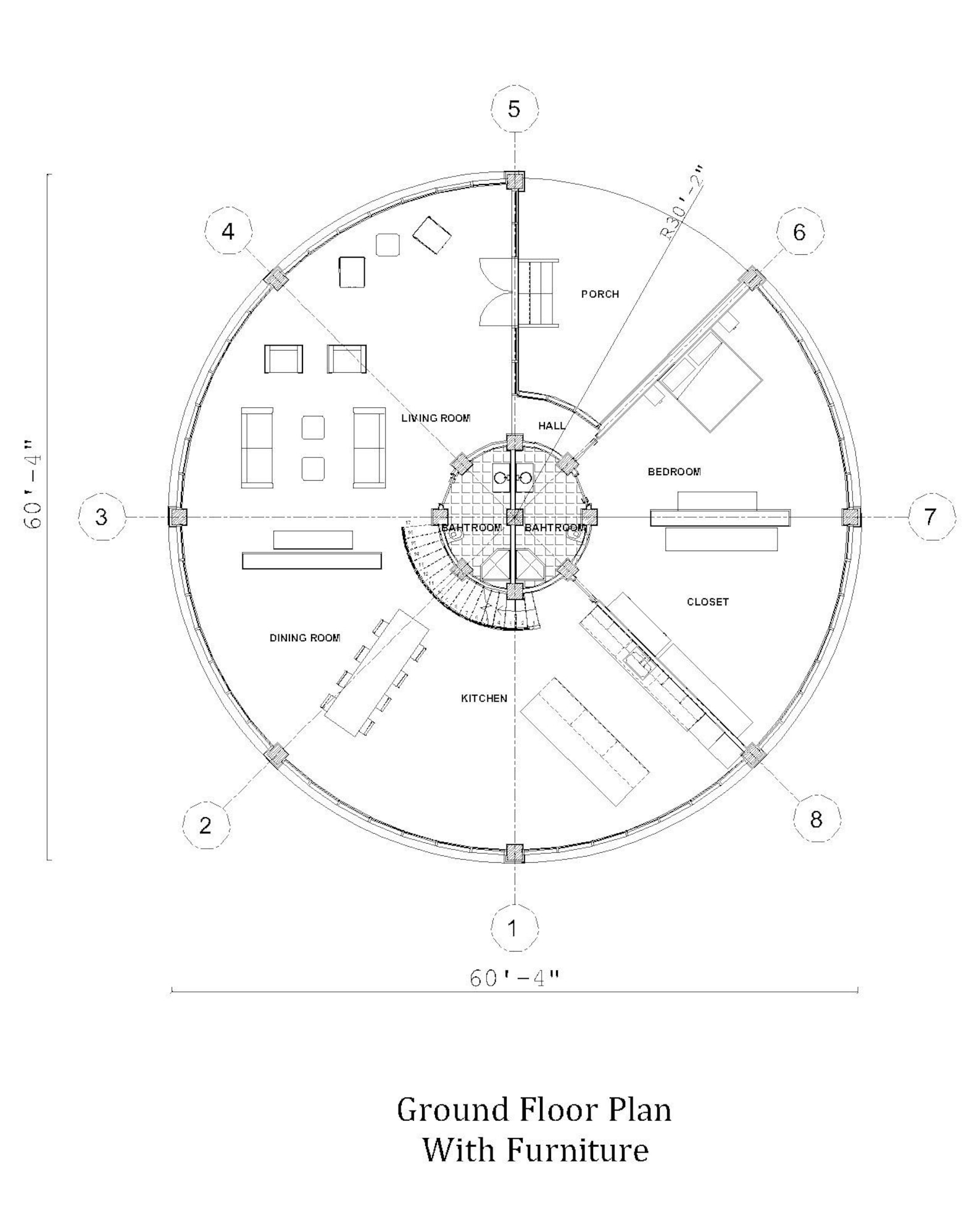 Glass House Plan | 1 Bedroom & 2 Bathroom | 1.5 Story | 3067 SQFT ...