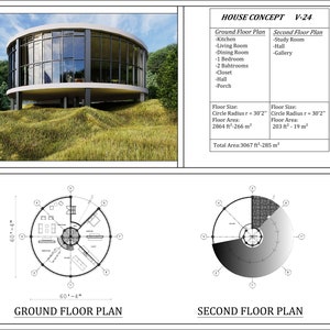 Glass House Plan | 1 Bedroom & 2 Bathroom | 1.5 Story | 3067 SQFT ...