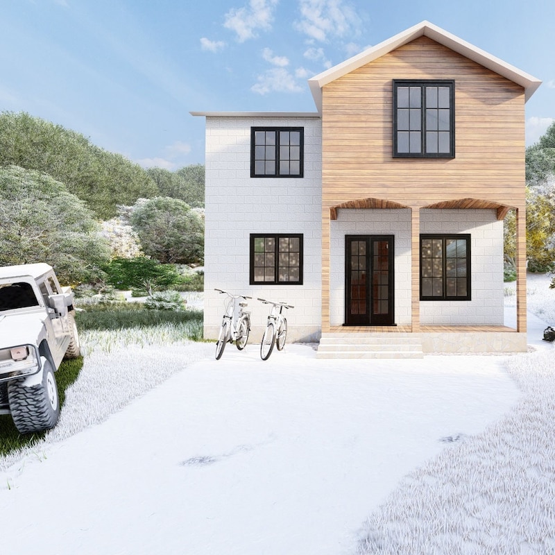 24x24 House Plan - Etsy