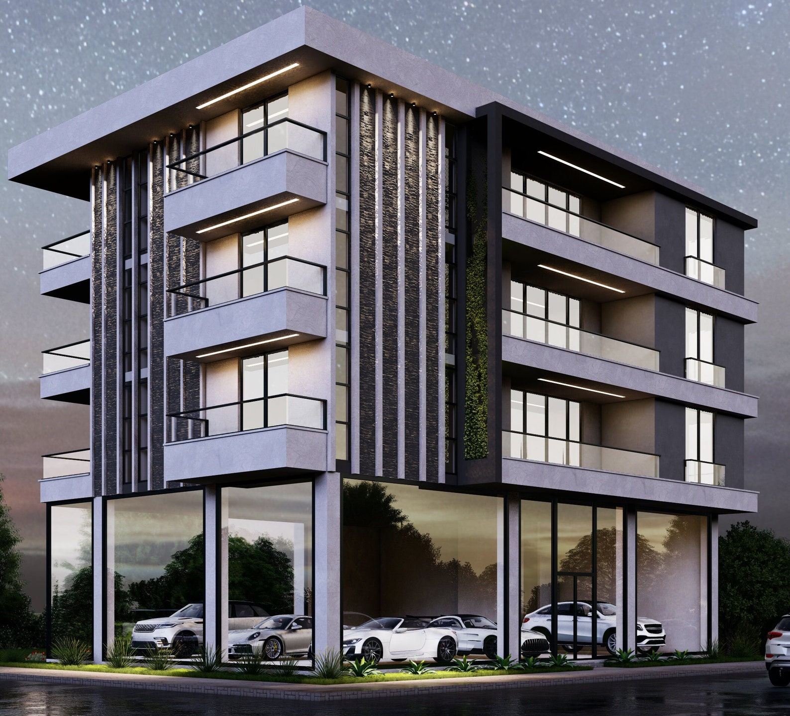 Apartment Plan 3 Bedroom & 2.5 Bathroom House Free CAD - Etsy