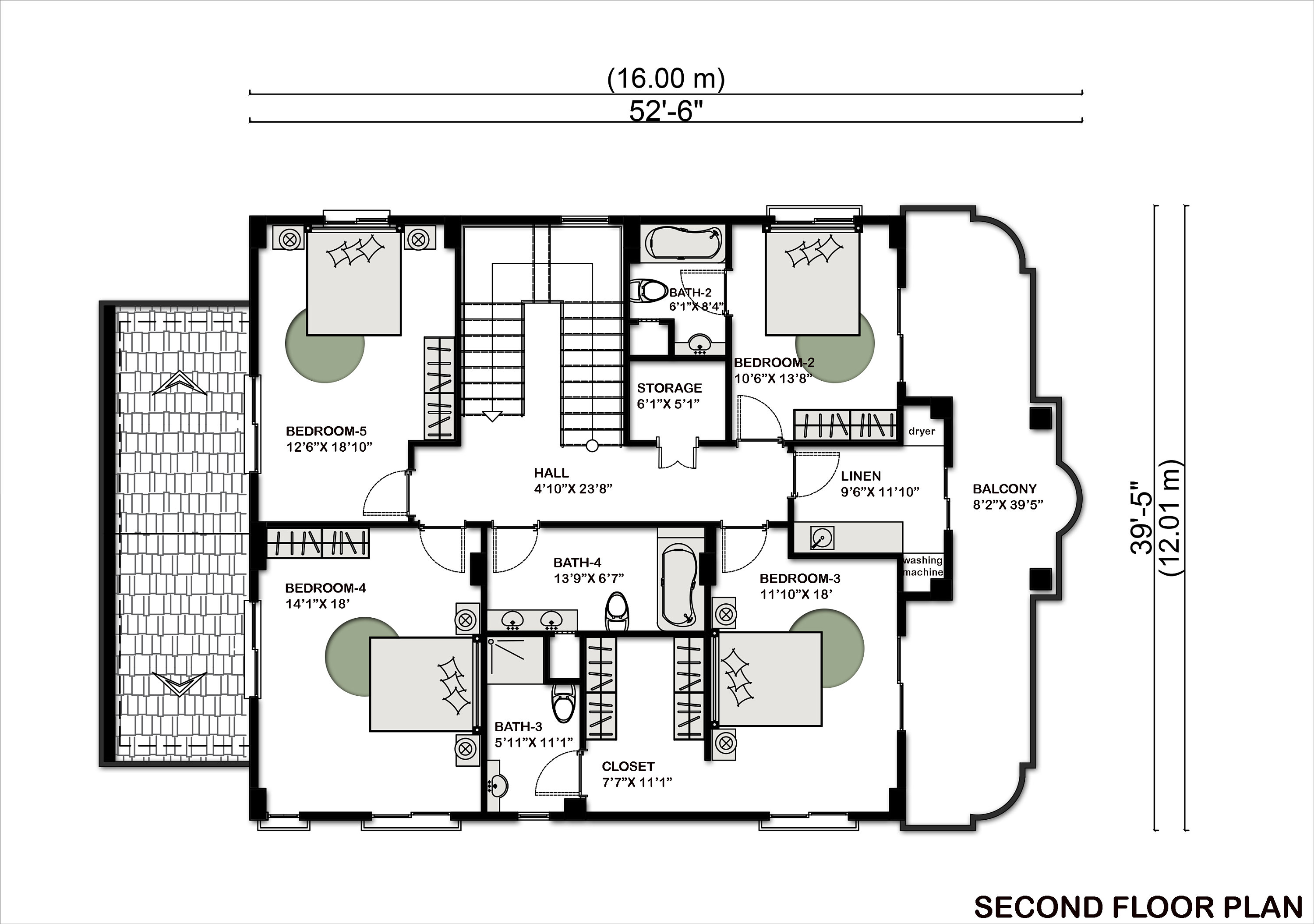 5 Modern House Plans With 2 Story Level House Plan Map