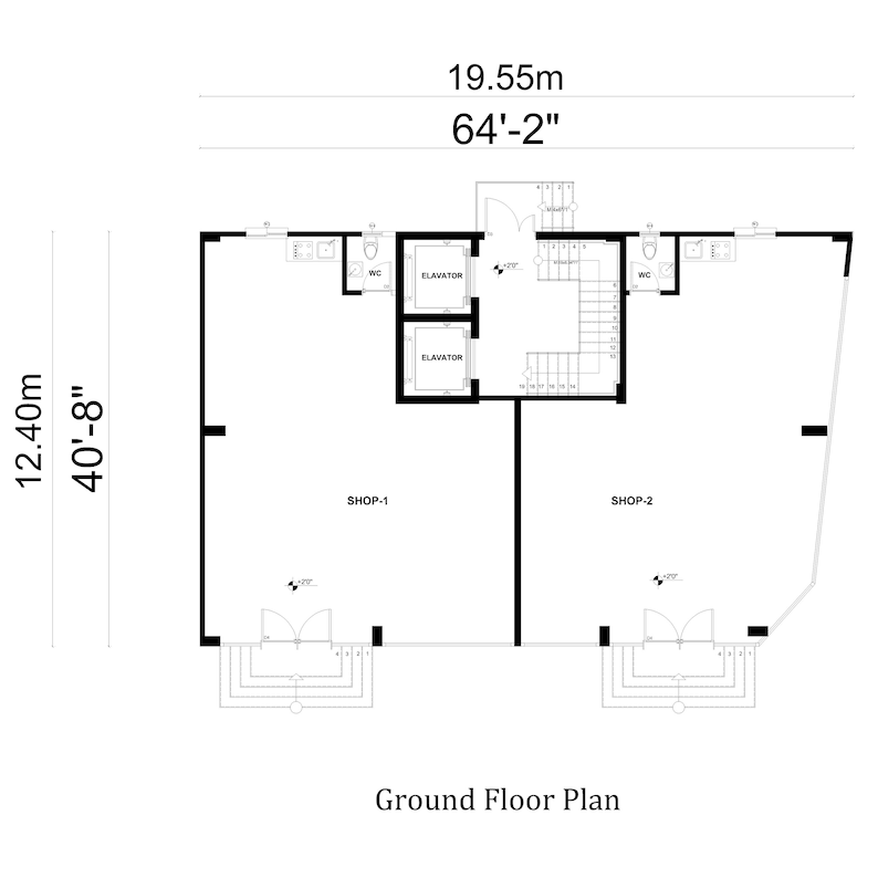 Apartment Plan Modern House Plan Residence Plan Free CAD - Etsy Apartment Plan Modern House Plan Residence Plan Free CAD - Etsy
