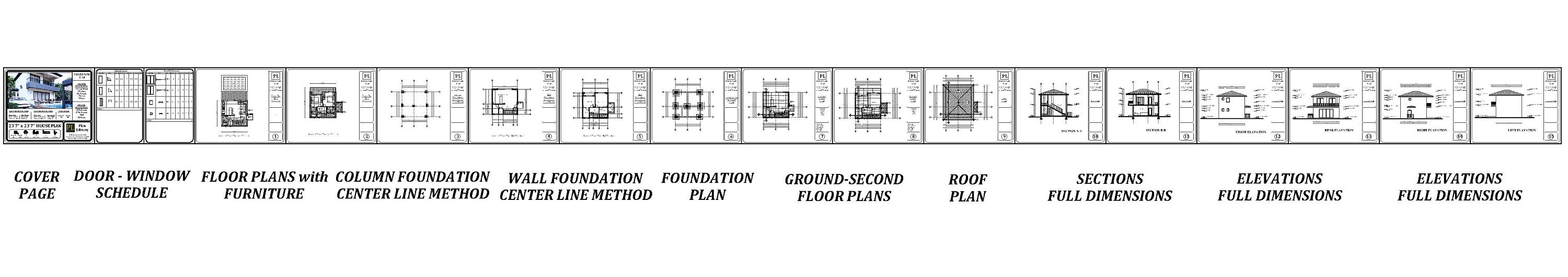 Modern 2 Bedroom House Plan: 1216 SQFT, 2 Story (CAD & PDF) - Etsy