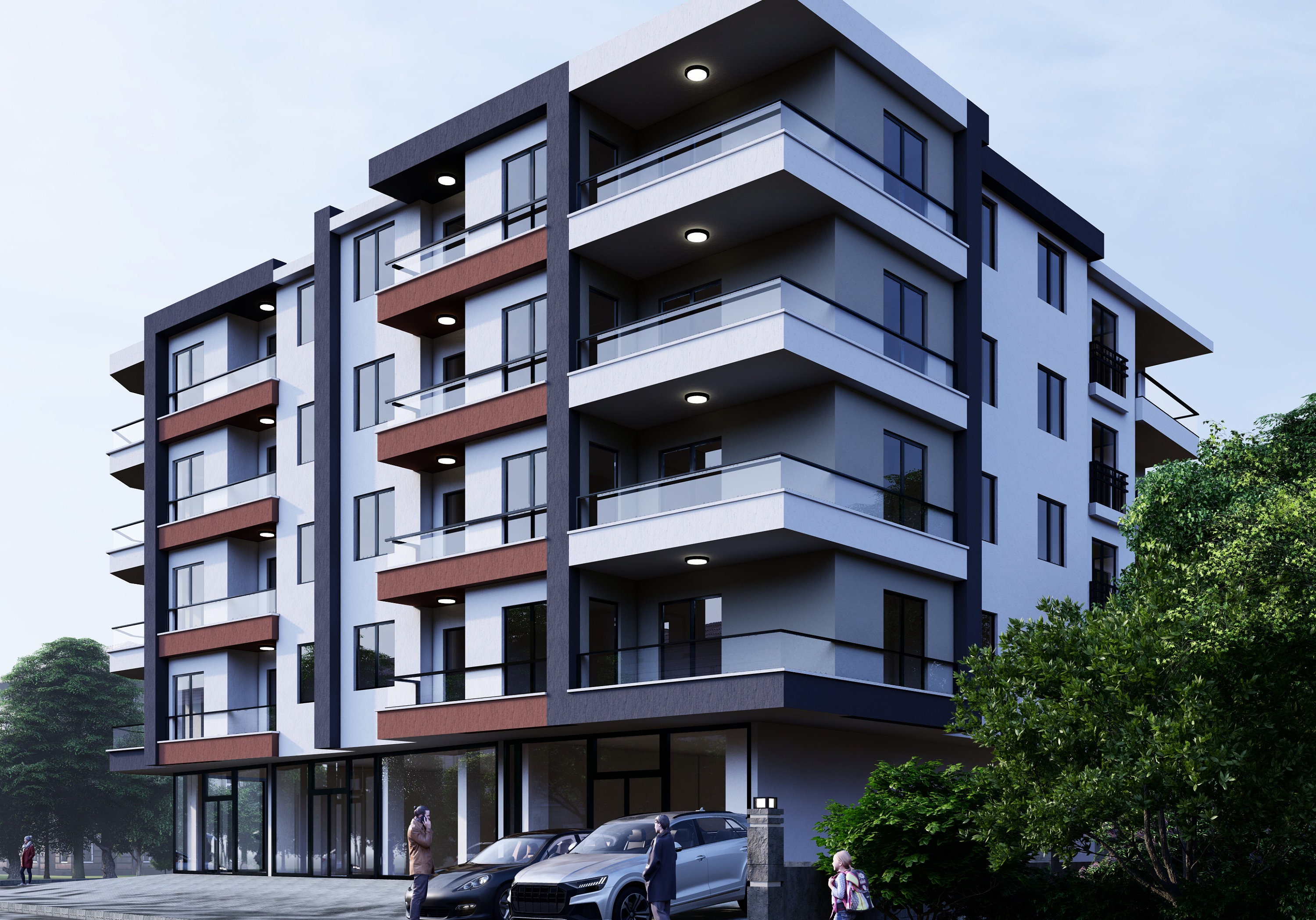 Apartment Plan Modern House Plan Residence Plan Free CAD - Etsy