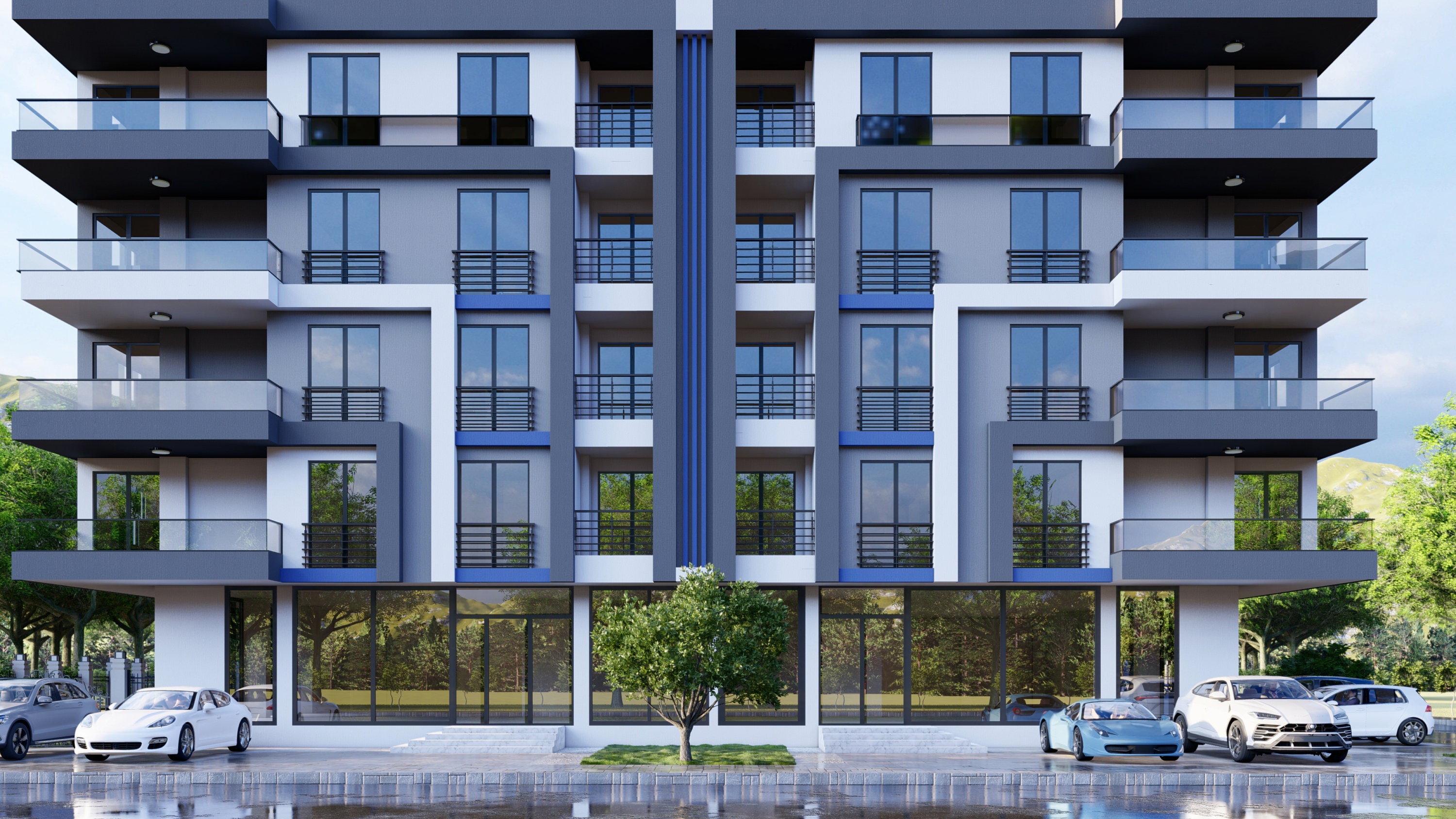 Apartment Plan Modern House Plan Residence Plan Free CAD - Etsy