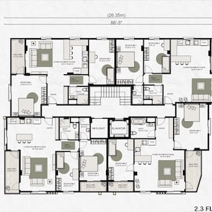 3-story 12-unit Apartment Plan: Modern Residential Building (PDF Files ...