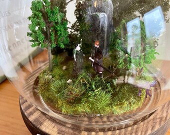 LED Glass Dome Outlander Inspired Diorama of Craigh Na Dun - Etsy