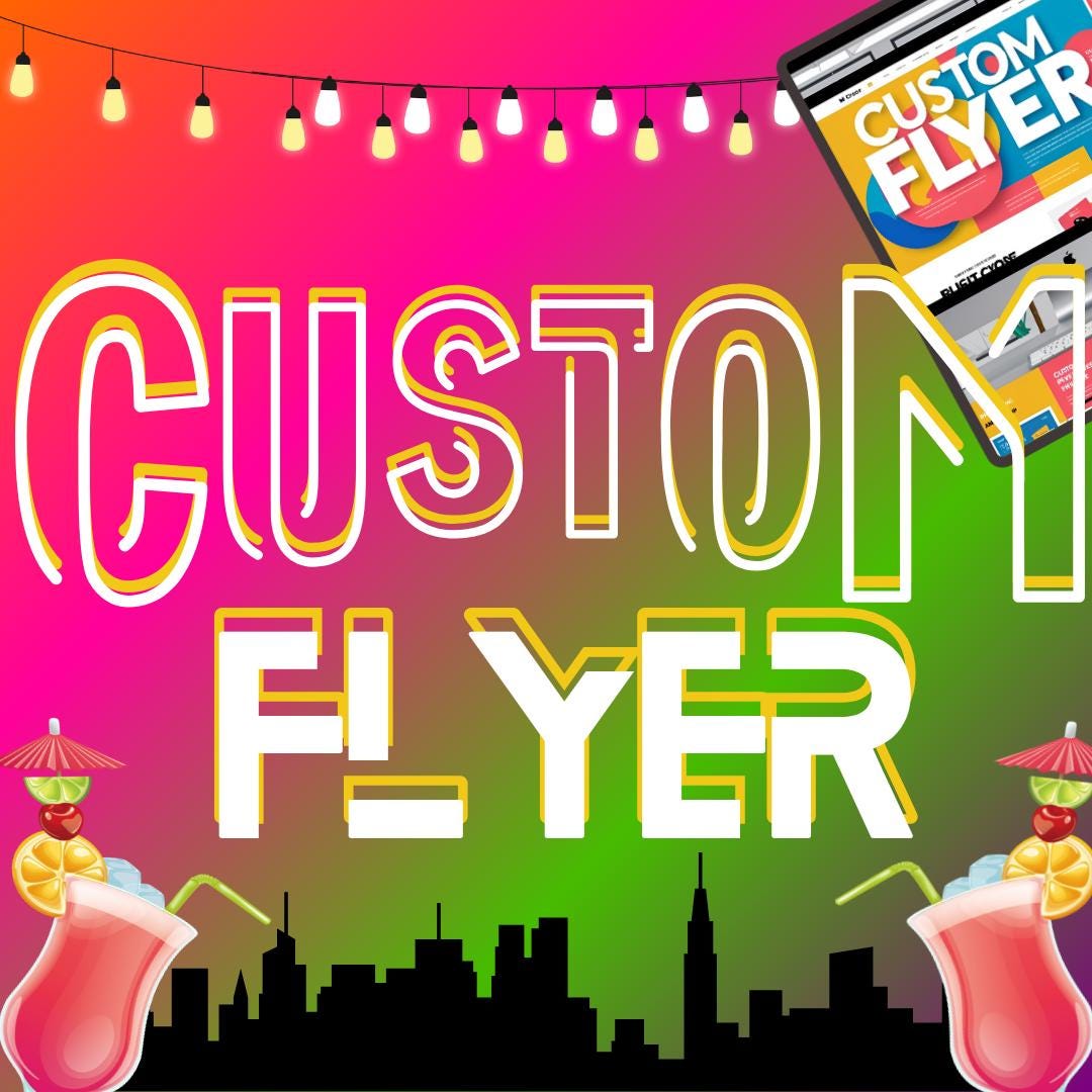 Custom Flyer, Event Design | Digital Flyer for Business, Party, Church ...