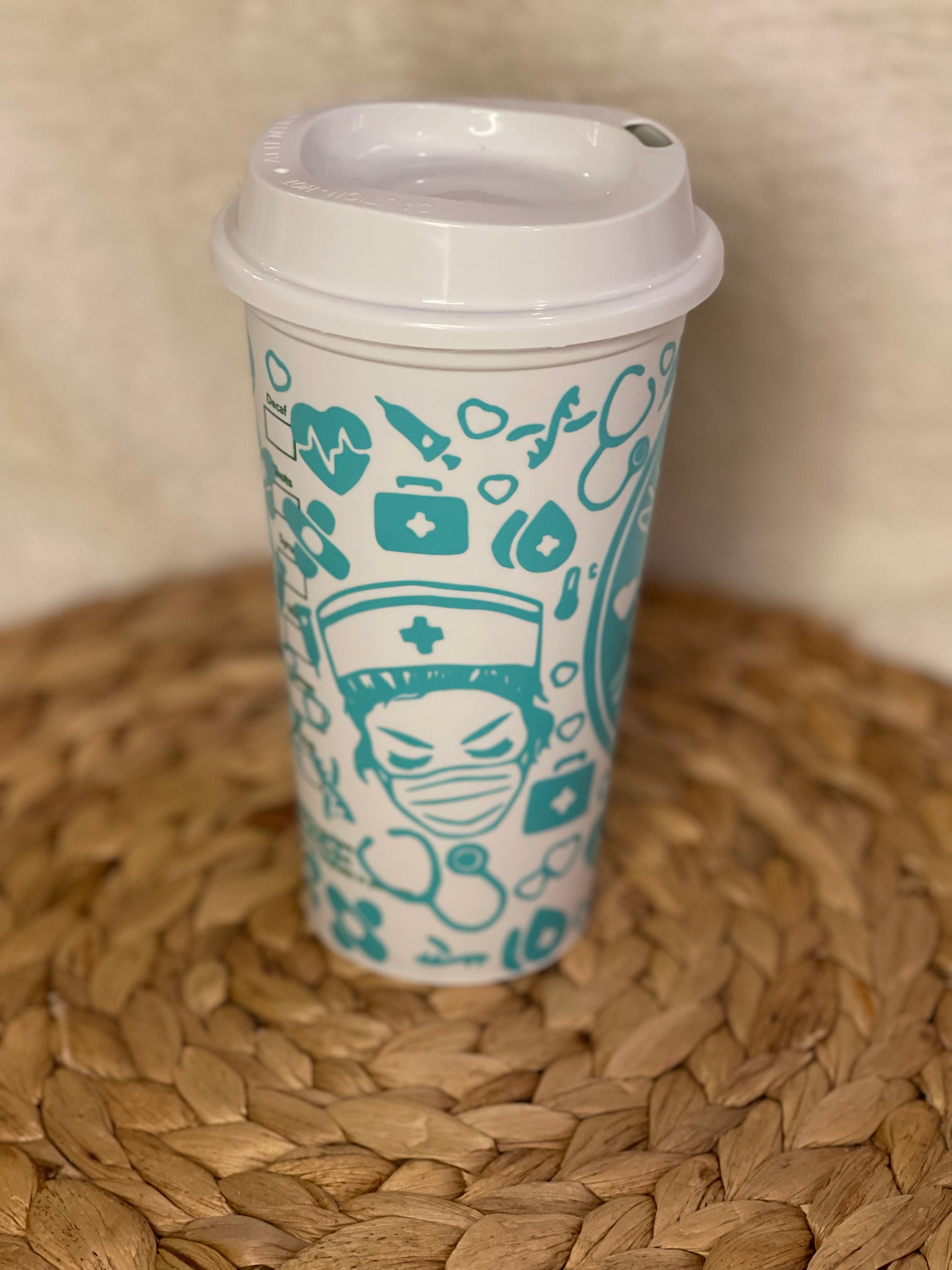 Personalized Starbucks Hot Cup | Nursing Coffee Cup | Nurse Fuel - Etsy