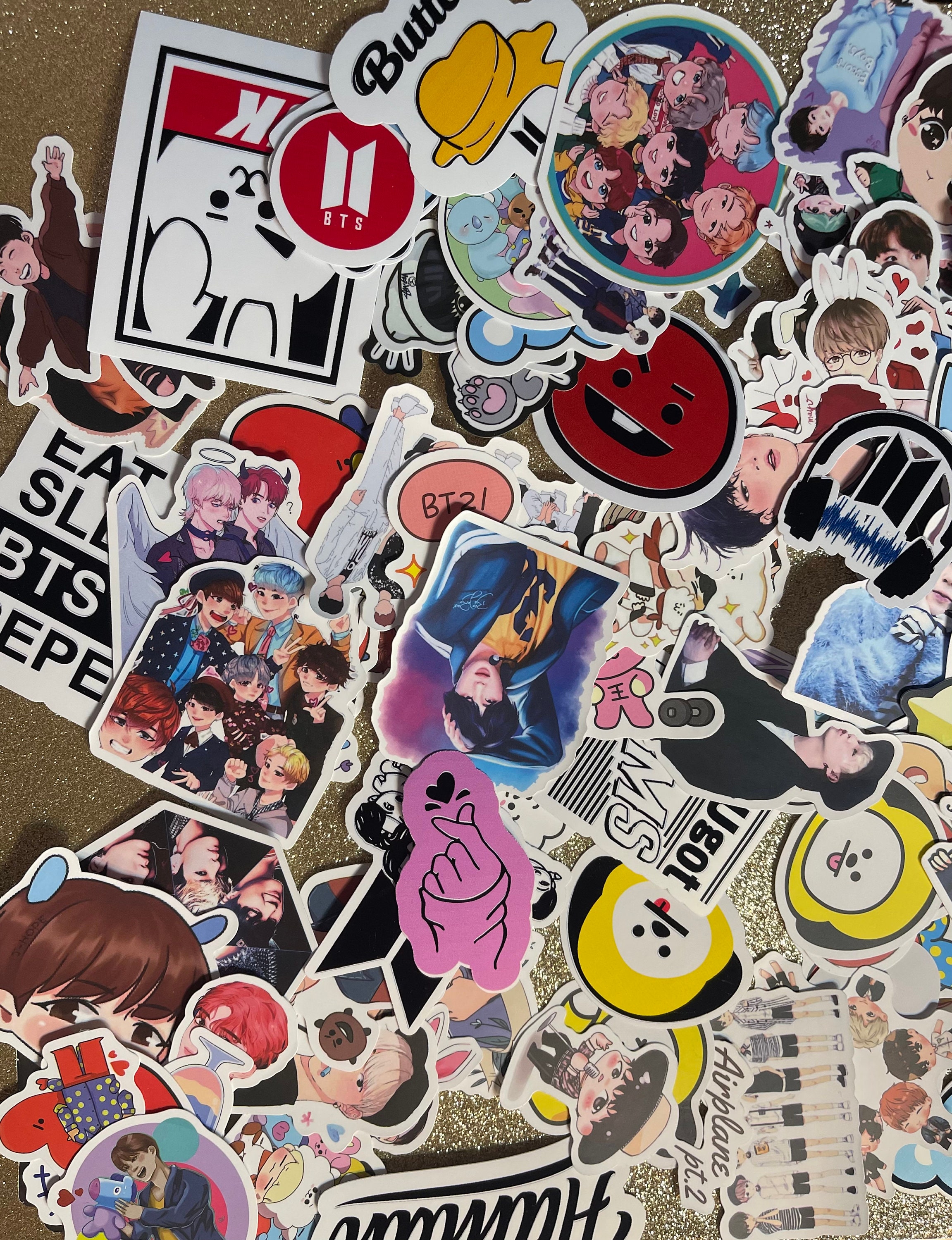 BTS Sticker Pack Bts Cute Stickers K-pop Bts Merch Bts Army Kpop BTS ...