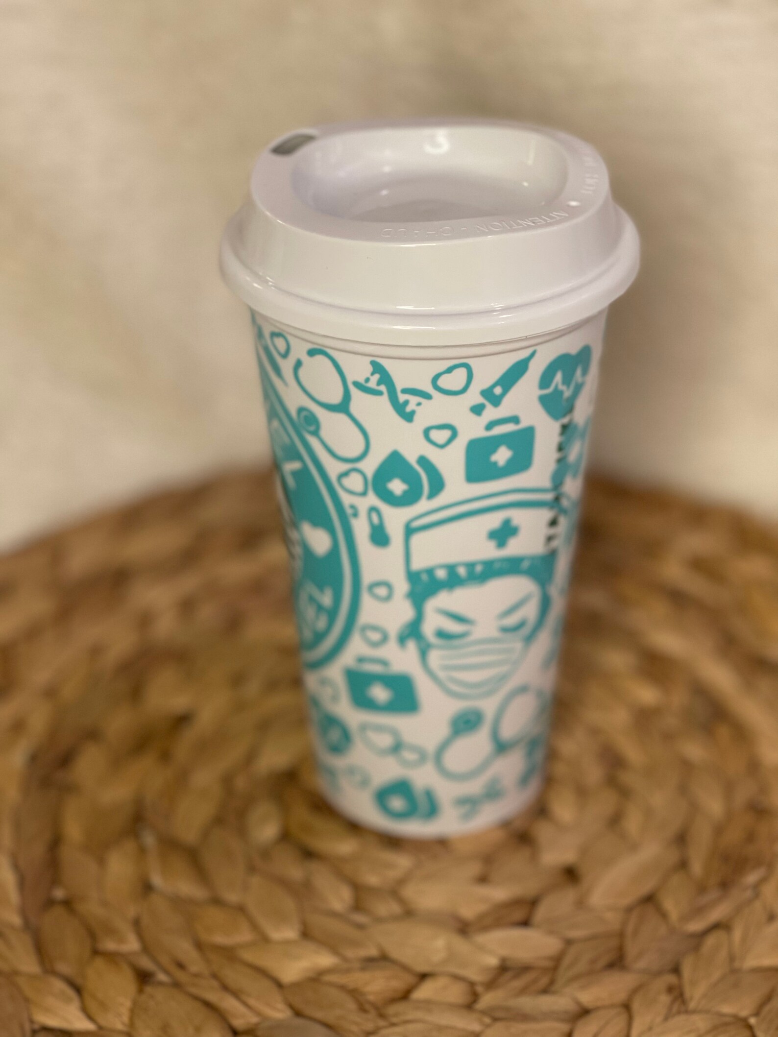 Personalized Starbucks Hot Cup | Nursing Coffee Cup | Nurse Fuel - Etsy