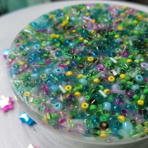 Colorful Seed Beads Pickable: 4" Picking Sensory Fidget Picky Pad Skin ...