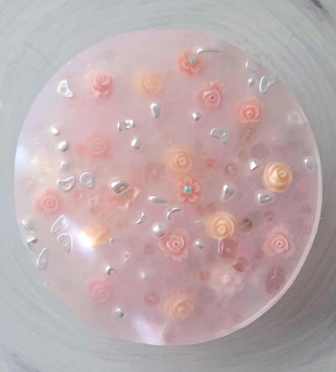 Rose Quartz Pink Pickable: 4" Picking Sensory Fidget Picky Pad Skin ...