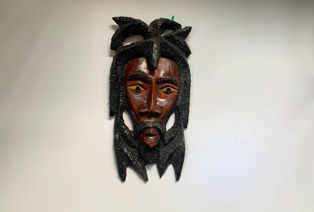 Jamaican Rasta Face Carving - Etsy